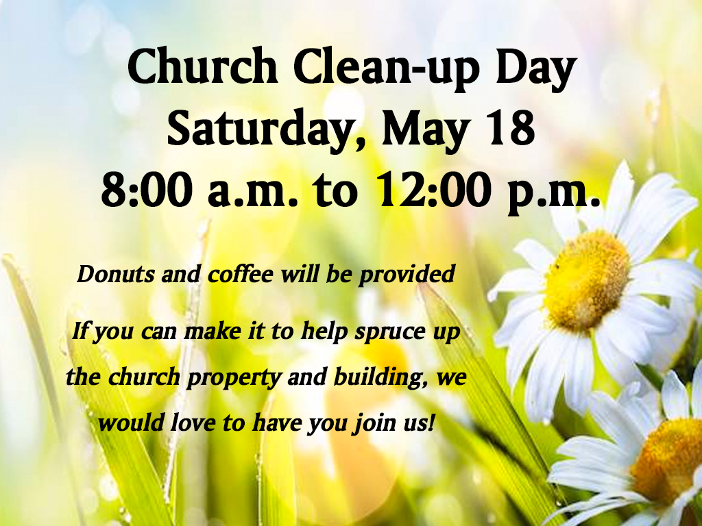 Church Clean-up Day – Whitneyville Bible Church